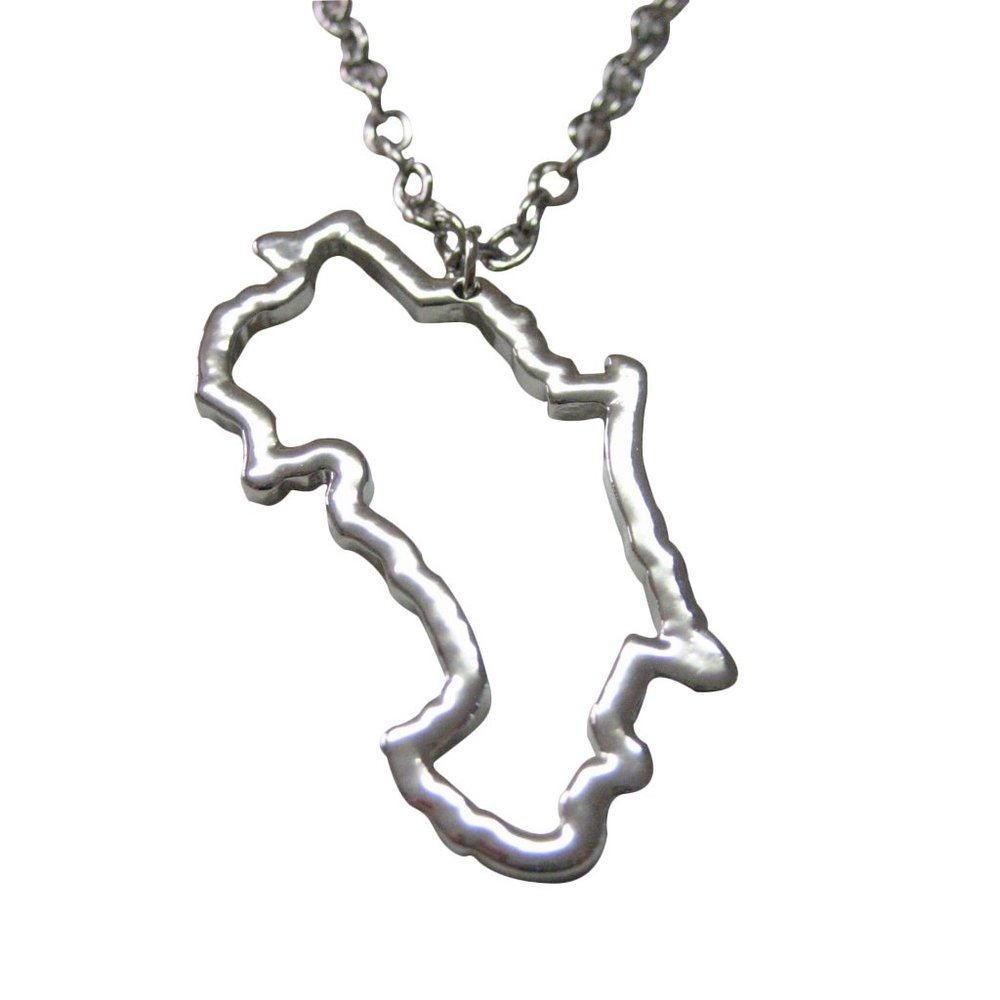 Costa Rica Map Outline Pendant Necklace - Gem